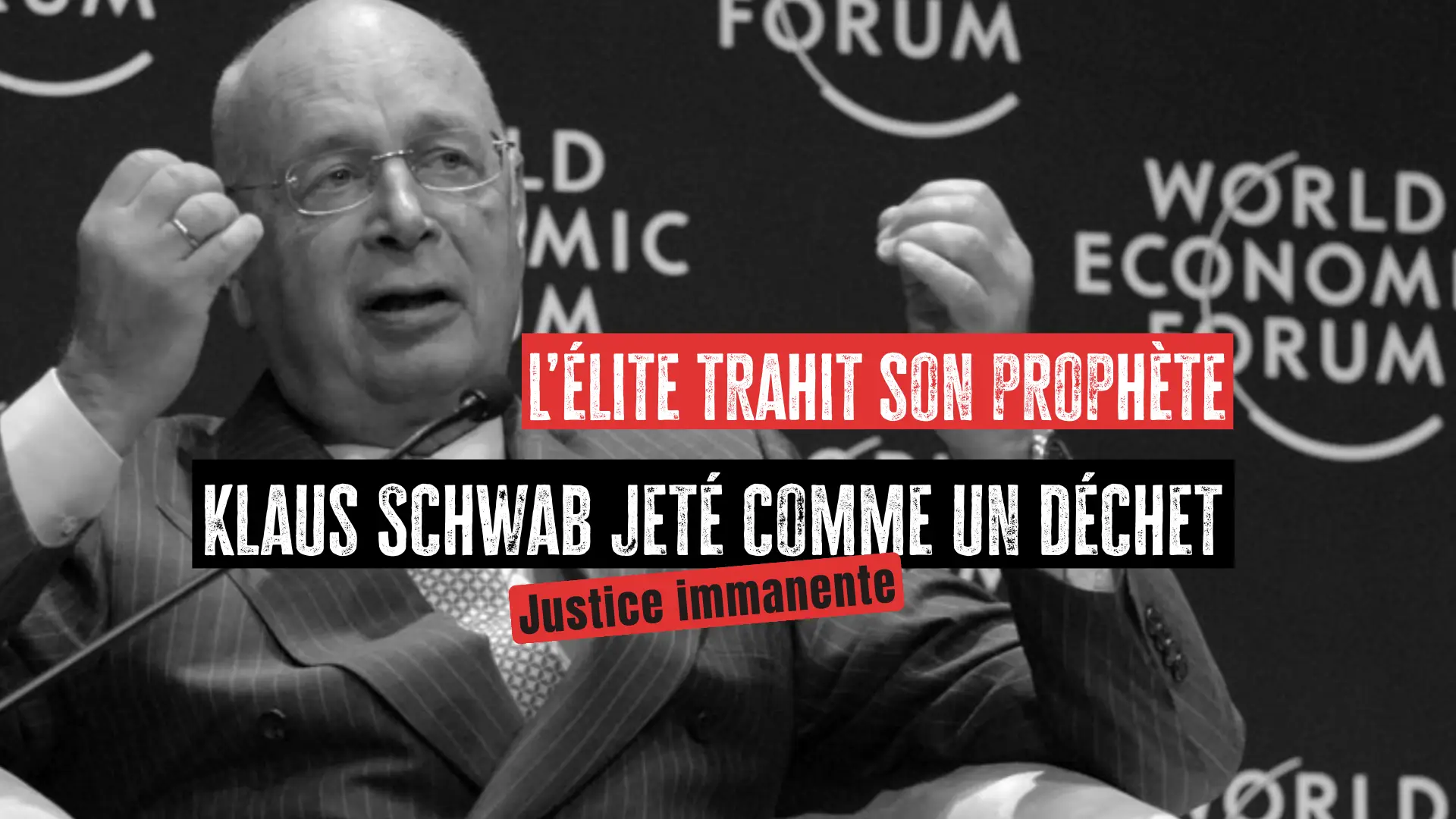 Klaus Schwab viré par ses propres alliés : Détournements, abus de biens ...