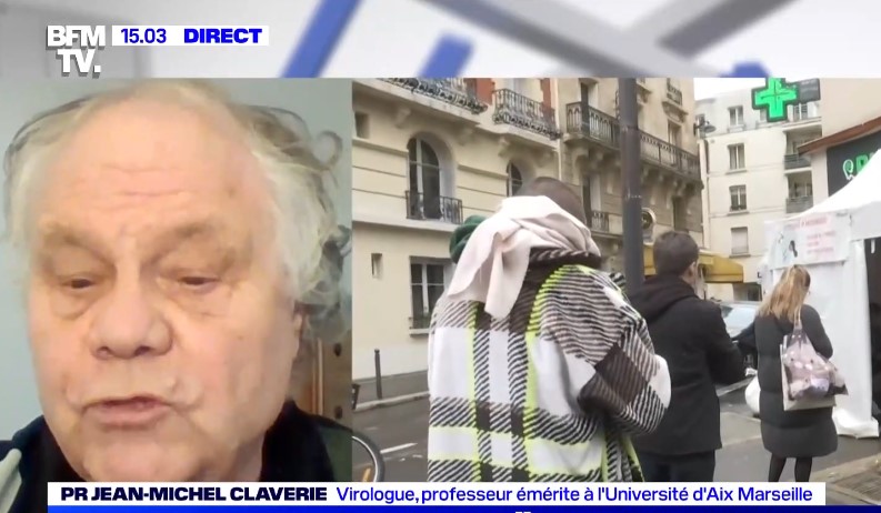 Sur BFMTV, le célèbre Pr Claverie : « Le vaccin ne marche pas du tout